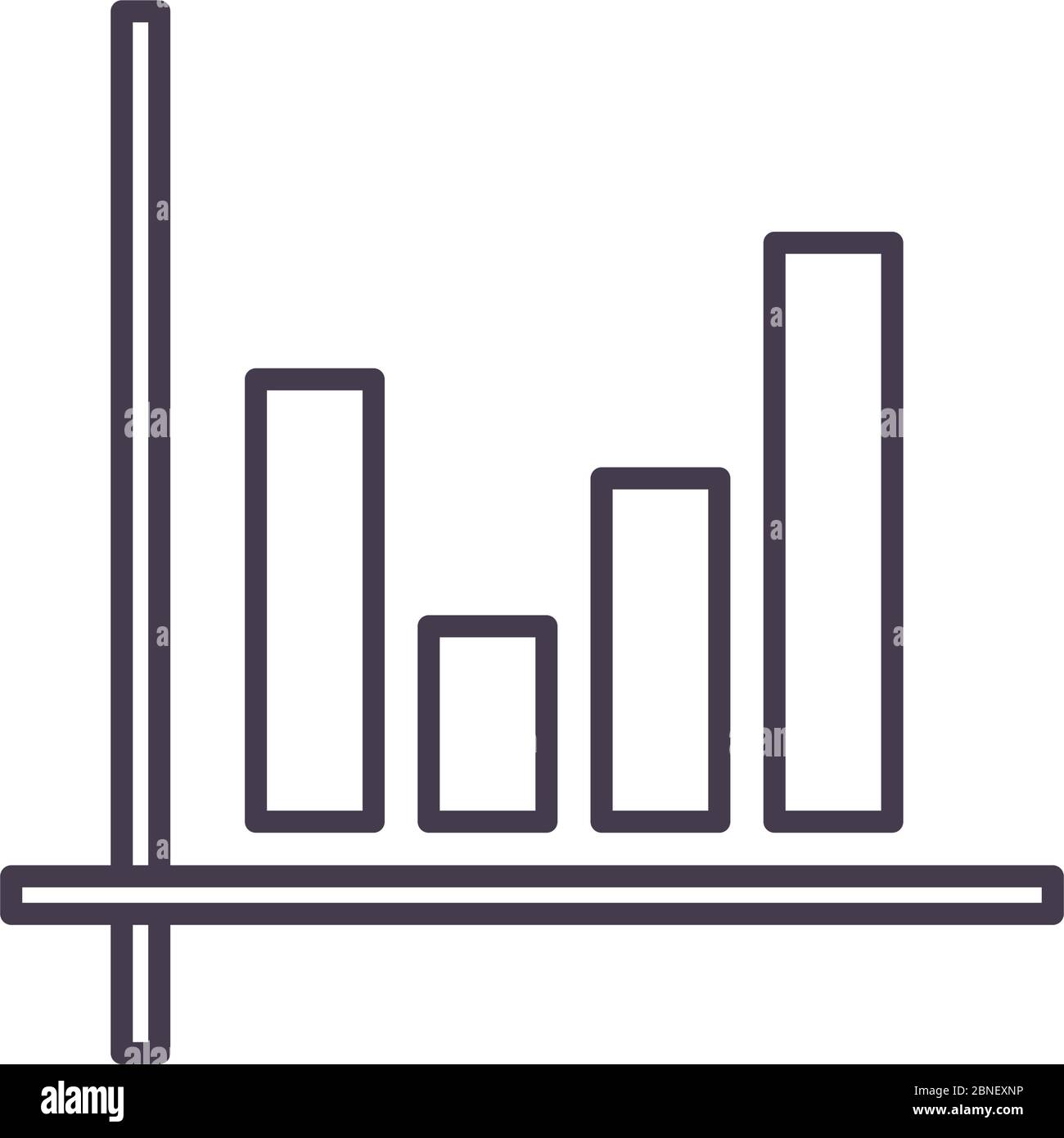 Infographic bars line style icon design, Data information business and ...