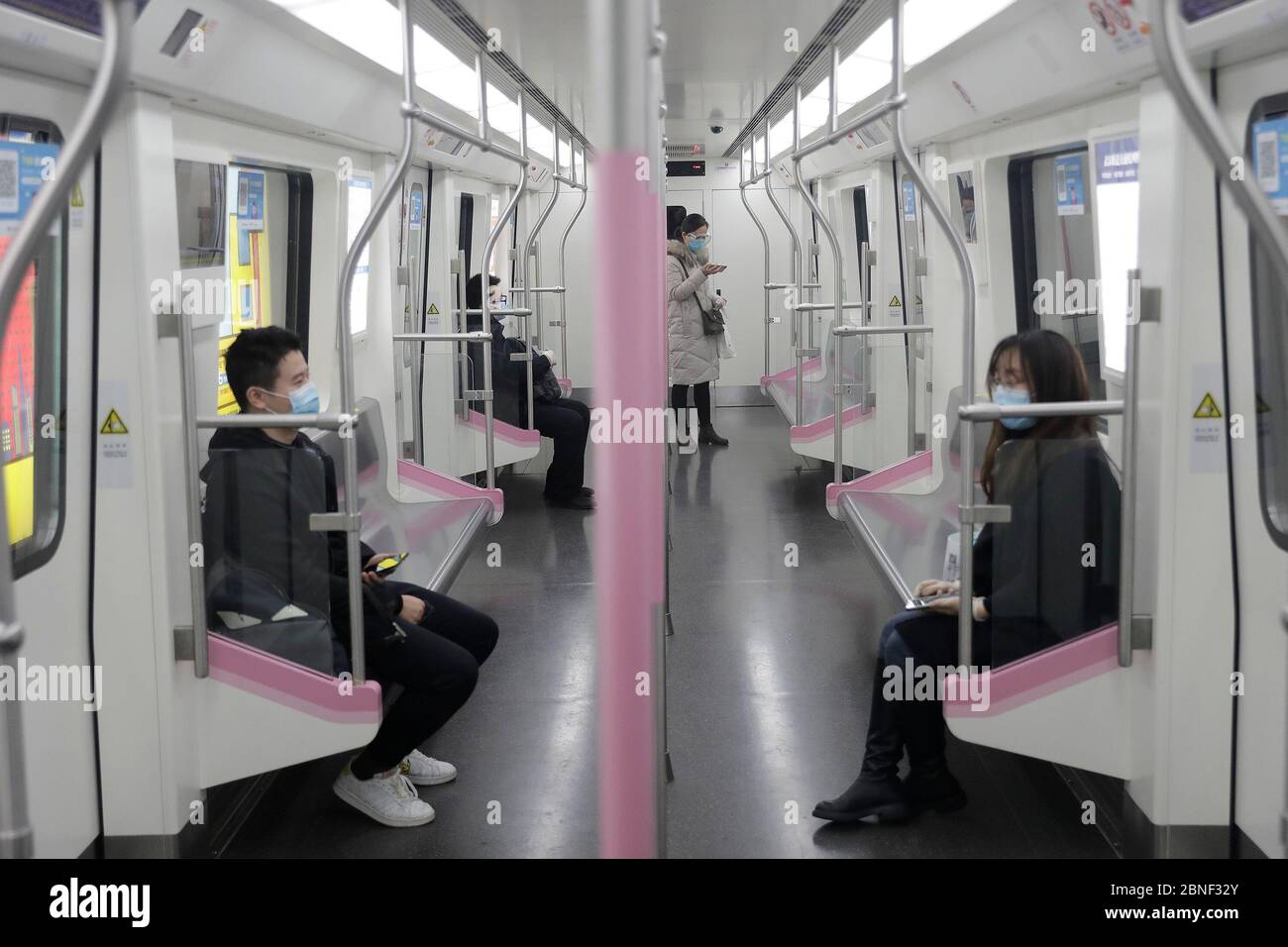 Passengers take underground to their destination as some lines of the ...