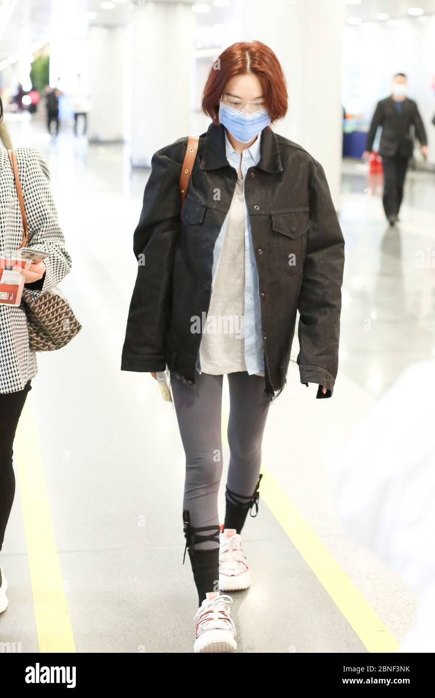 Chinese actress, singer and model Zhang Xinyu or Viann Zhang arrives at ...