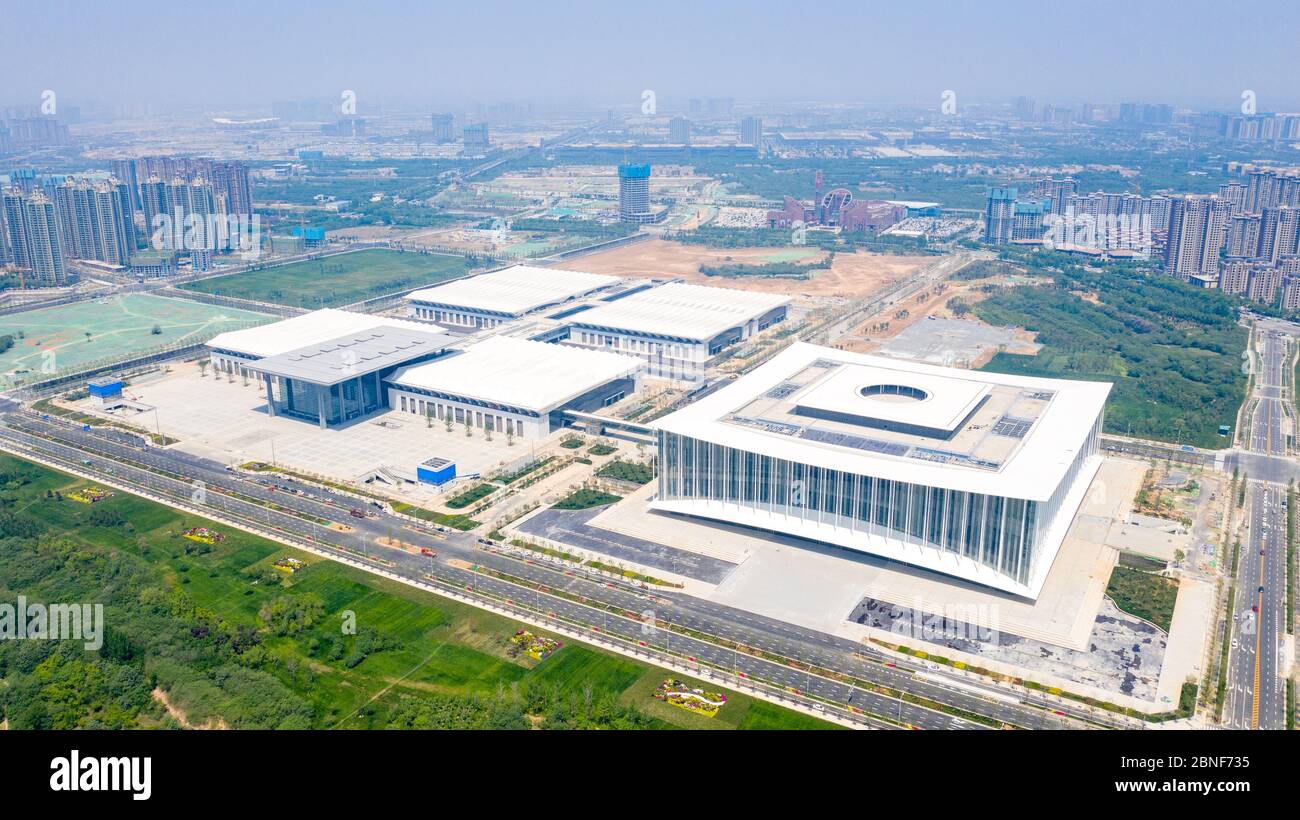 An aerial view of Xi'an Silk Road International Conference Center ...