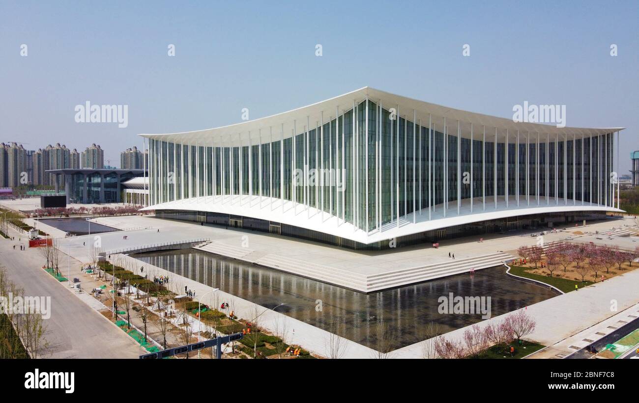 An aerial view of Xi'an Silk Road International Conference Center ...