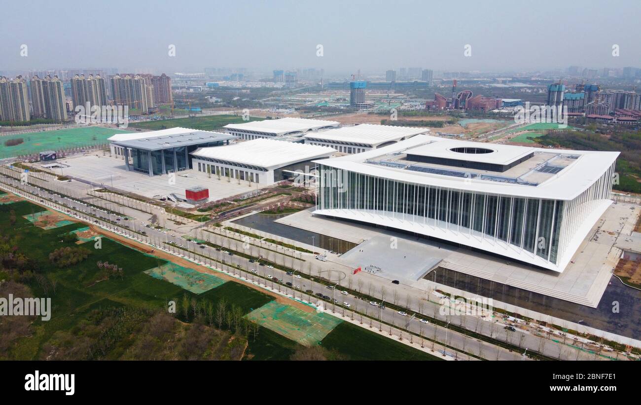 An aerial view of Xi'an Silk Road International Conference Center ...