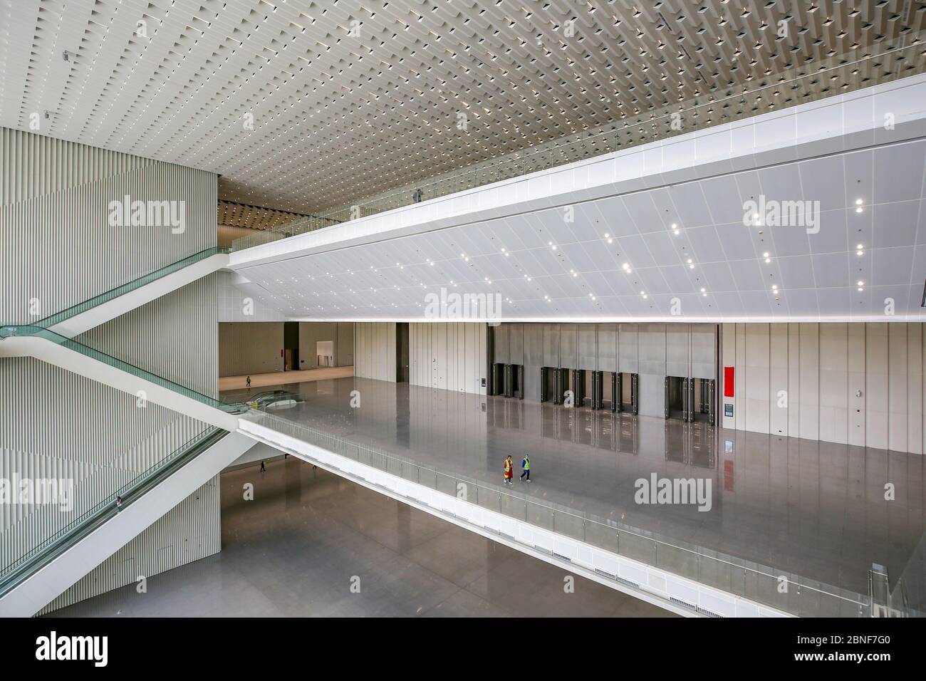 The inside view and inner decorations of Xi'an Silk Road International ...