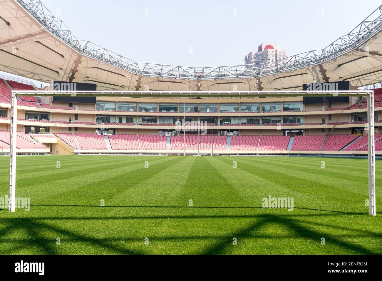 The inside view of Hongkou Football Stadium, home court of Shanghai ...