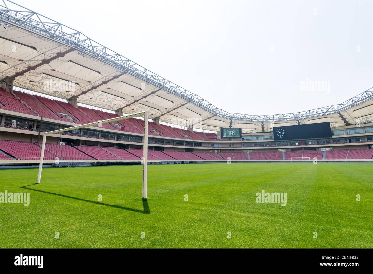 The inside view of Hongkou Football Stadium, home court of Shanghai ...