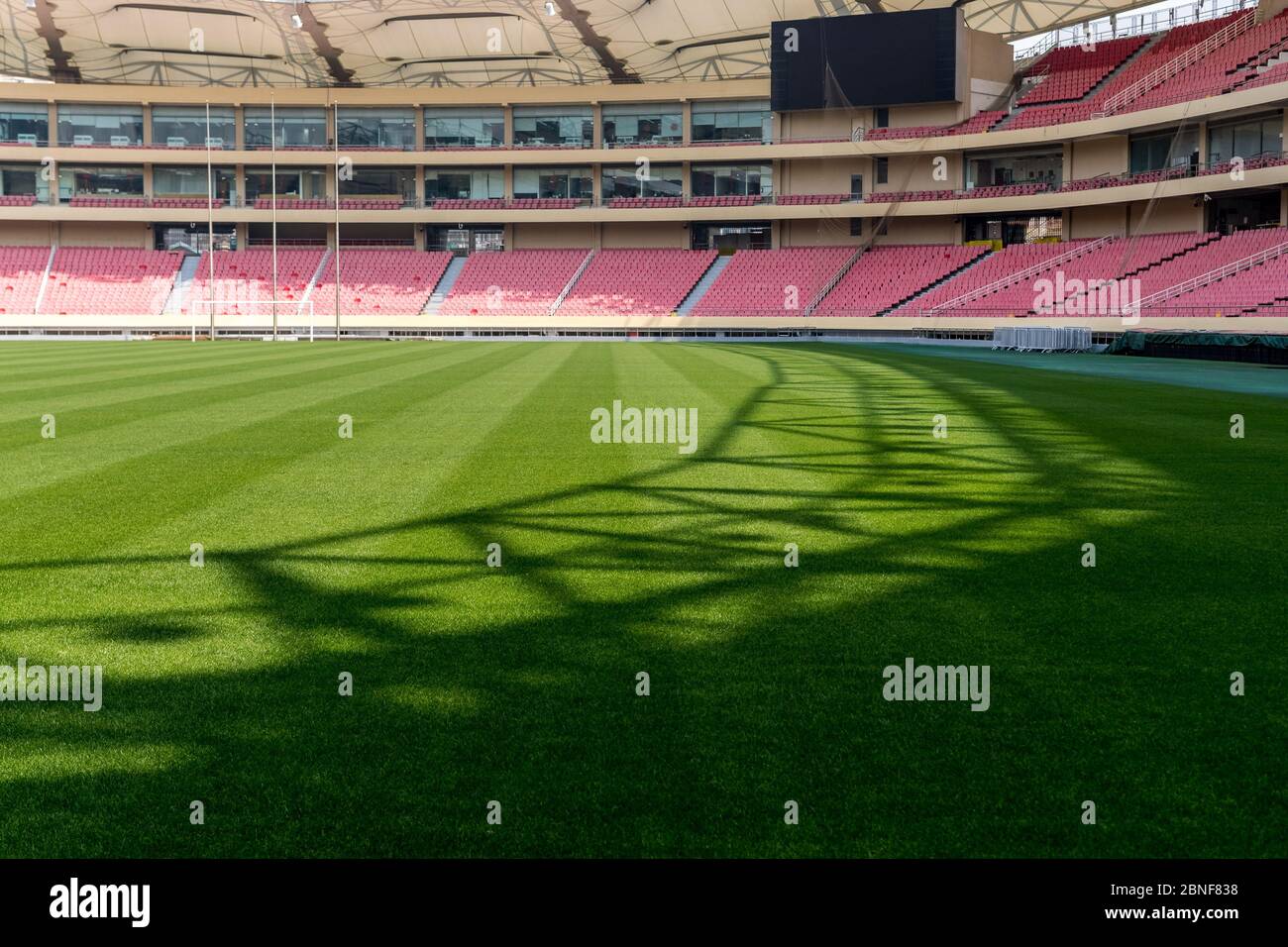 The inside view of Hongkou Football Stadium, home court of Shanghai ...
