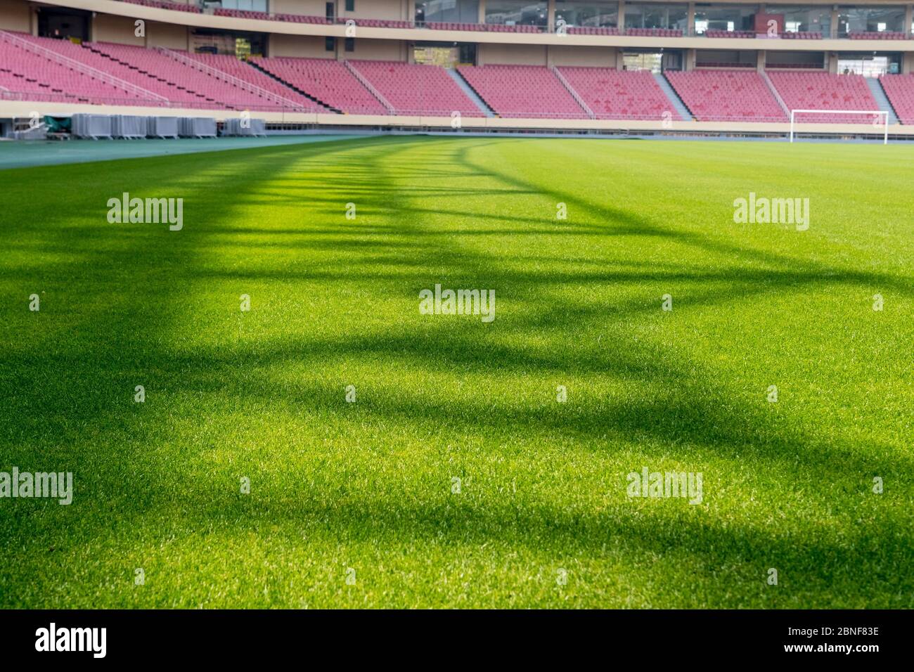 The inside view of Hongkou Football Stadium, home court of Shanghai ...
