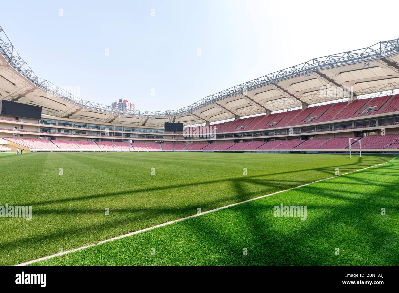 The inside view of Hongkou Football Stadium, home court of Shanghai ...