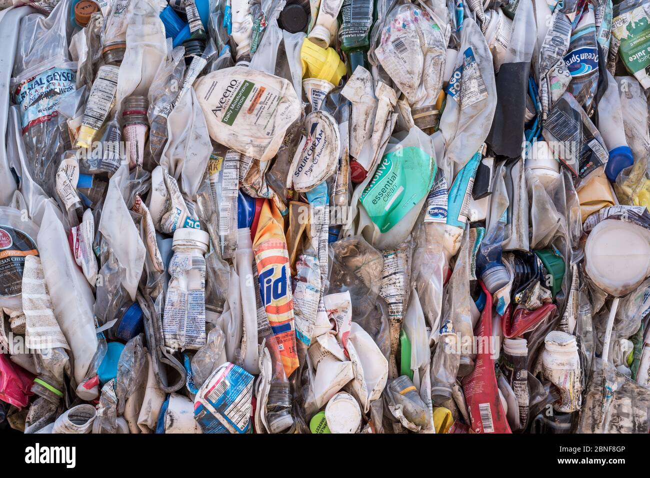 Baled plastic at the Wallowa County recycling center in Enterprise ...