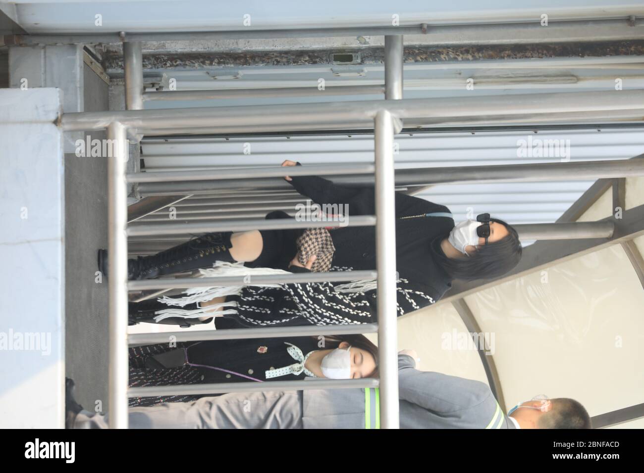 Yamy of Chinese idol girl group Rocket Girls 101 arrives at a Beijing ...