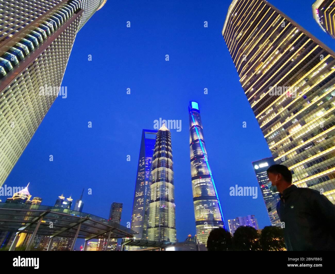 Landmarks including the Oriental Pearl Radio & Television Tower ...