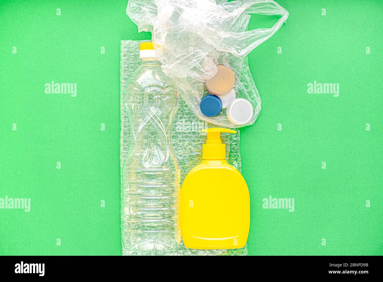 garbage, ecology, garbage sorting concept - layout of waste sorting ...