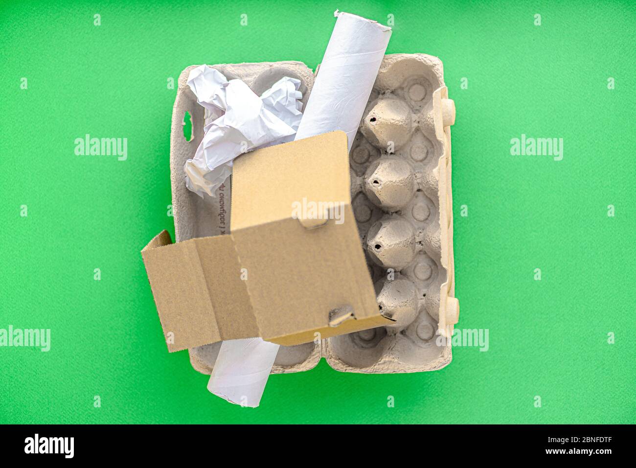 garbage, ecology, garbage sorting concept - layout of waste sorting ...