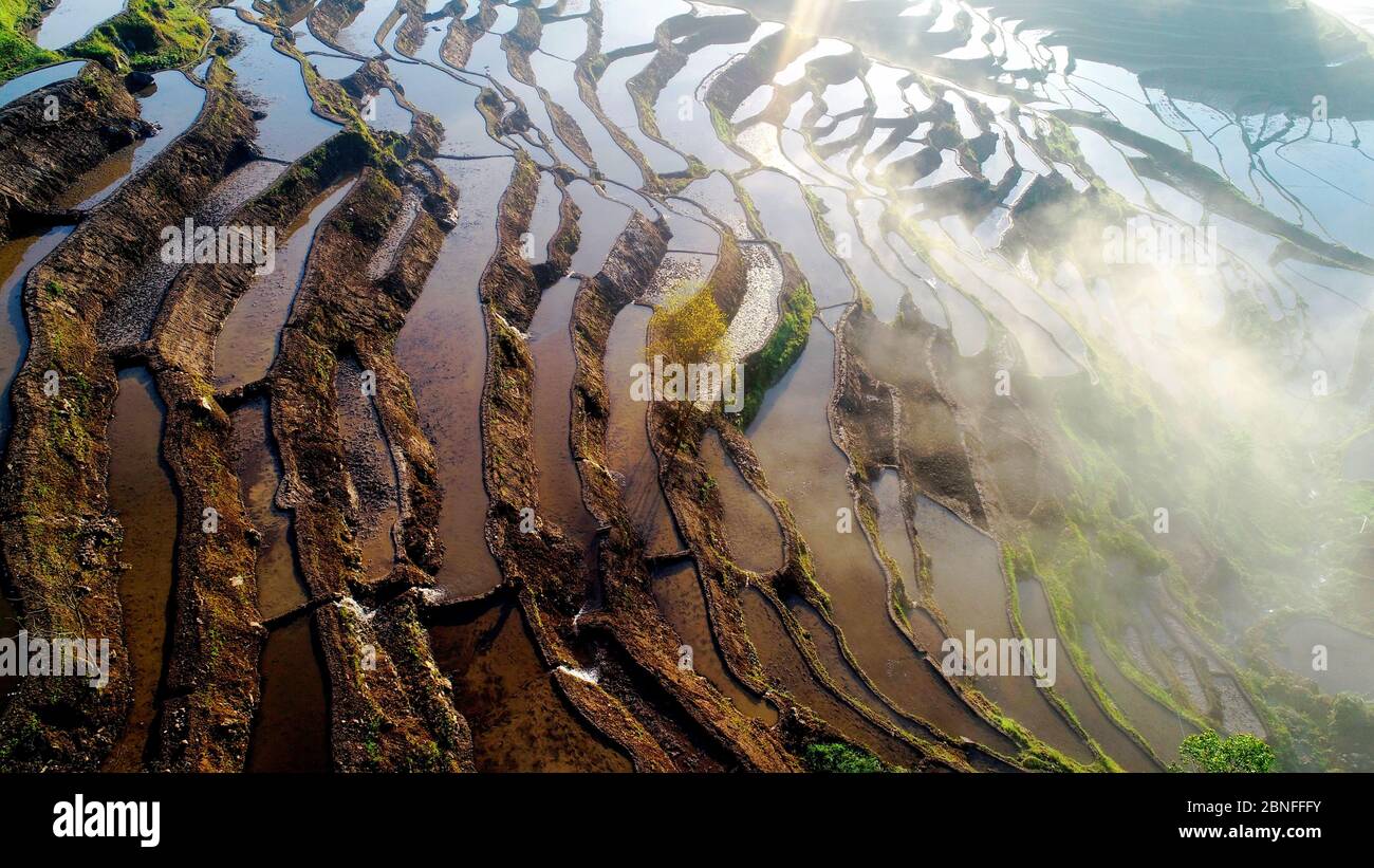 View of the Youyang Terrace in Xiushan Tujia and Miao Autonomous County ...