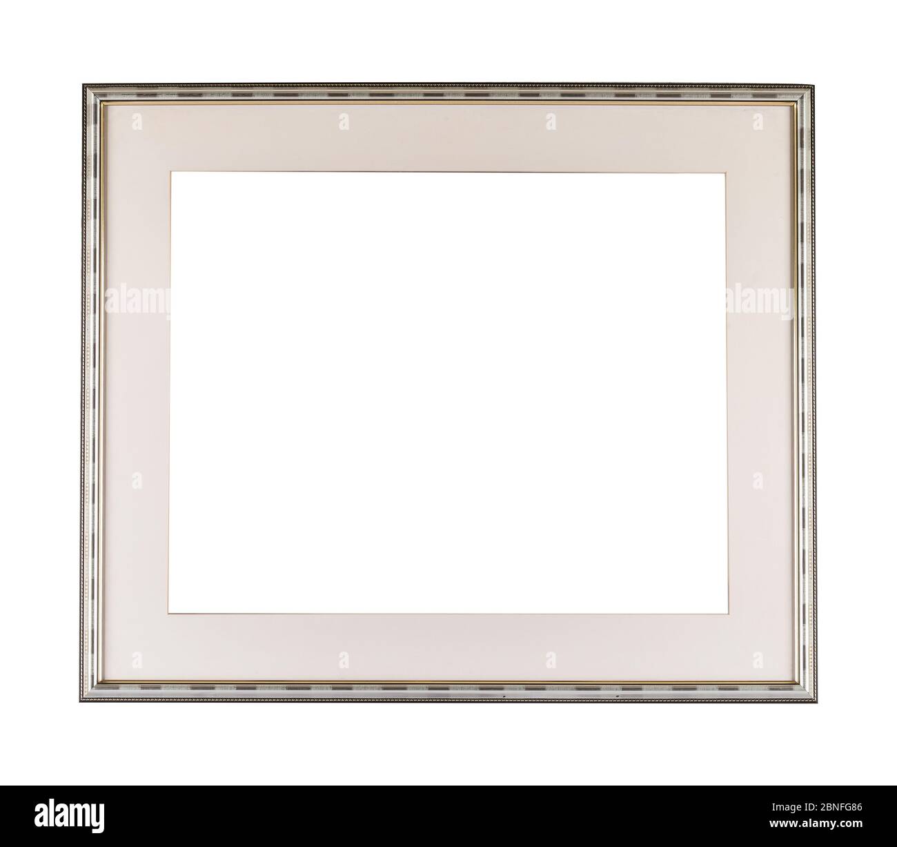 White modern frame for a photo on white background Stock Photo - Alamy
