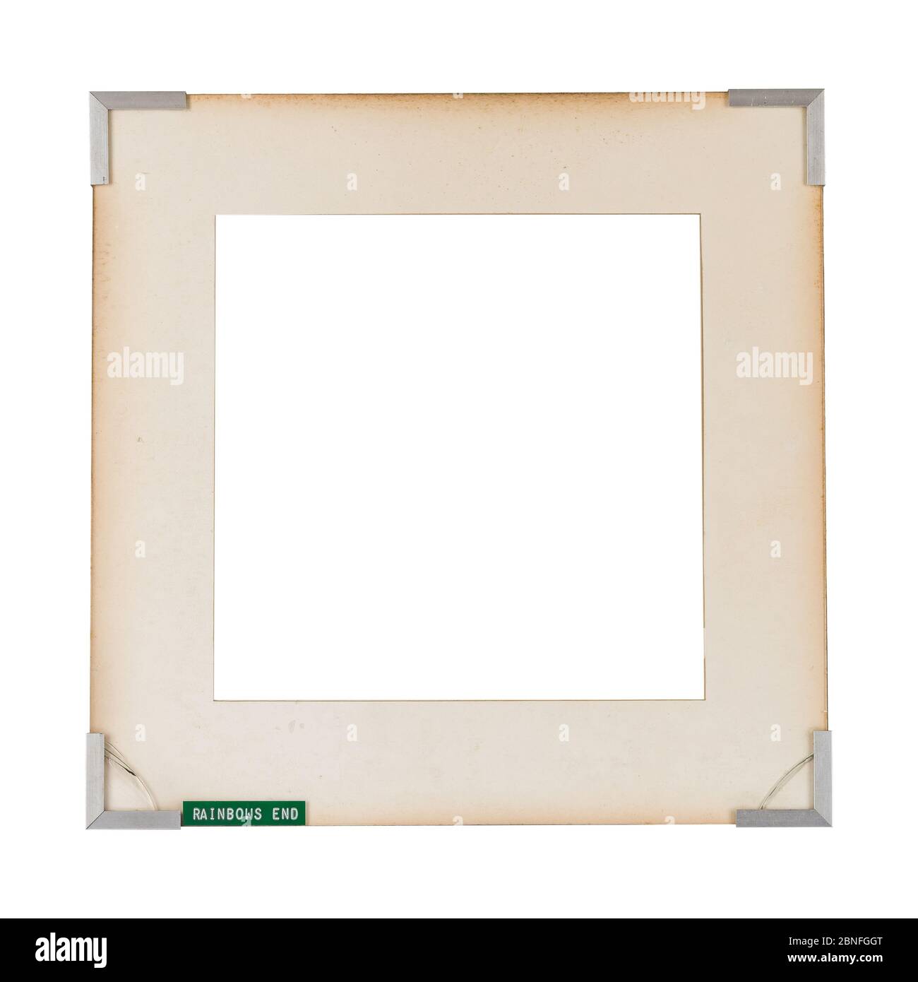 White vintage frame for a photo on white background Stock Photo - Alamy