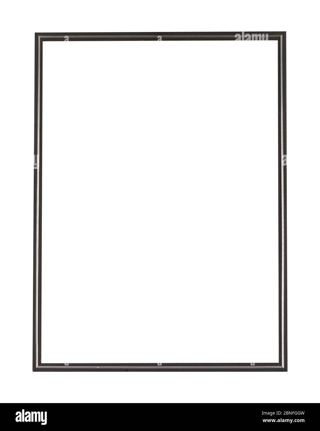 Thin modern frame for a photo on white background Stock Photo - Alamy