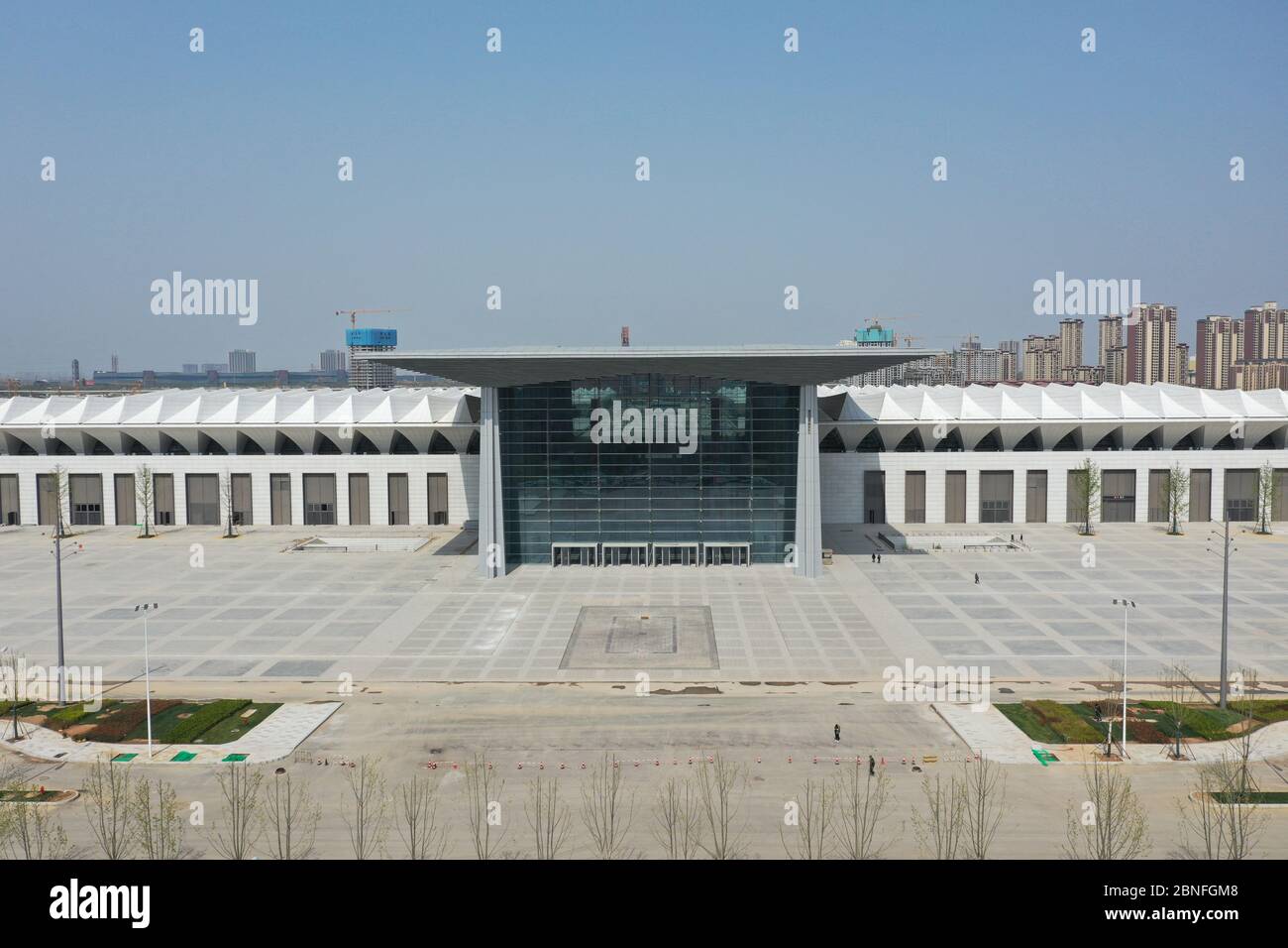 An aerial view of Xi'an Silk Road International Conference Center ...