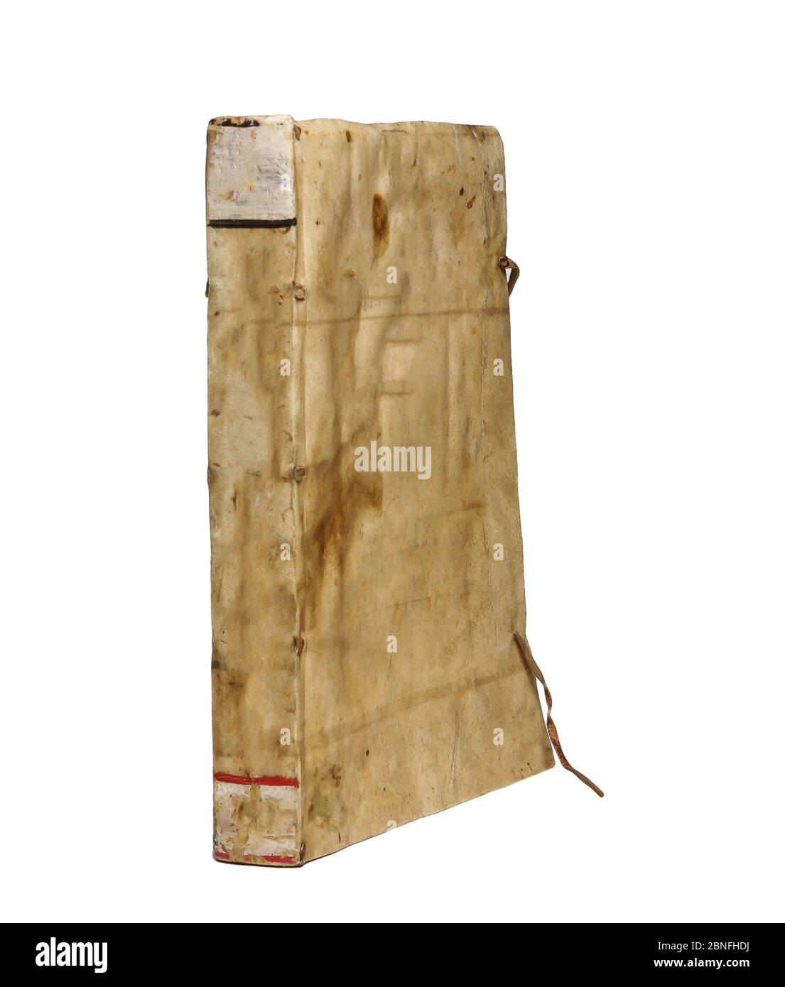 Old dirty book on white background Stock Photo - Alamy