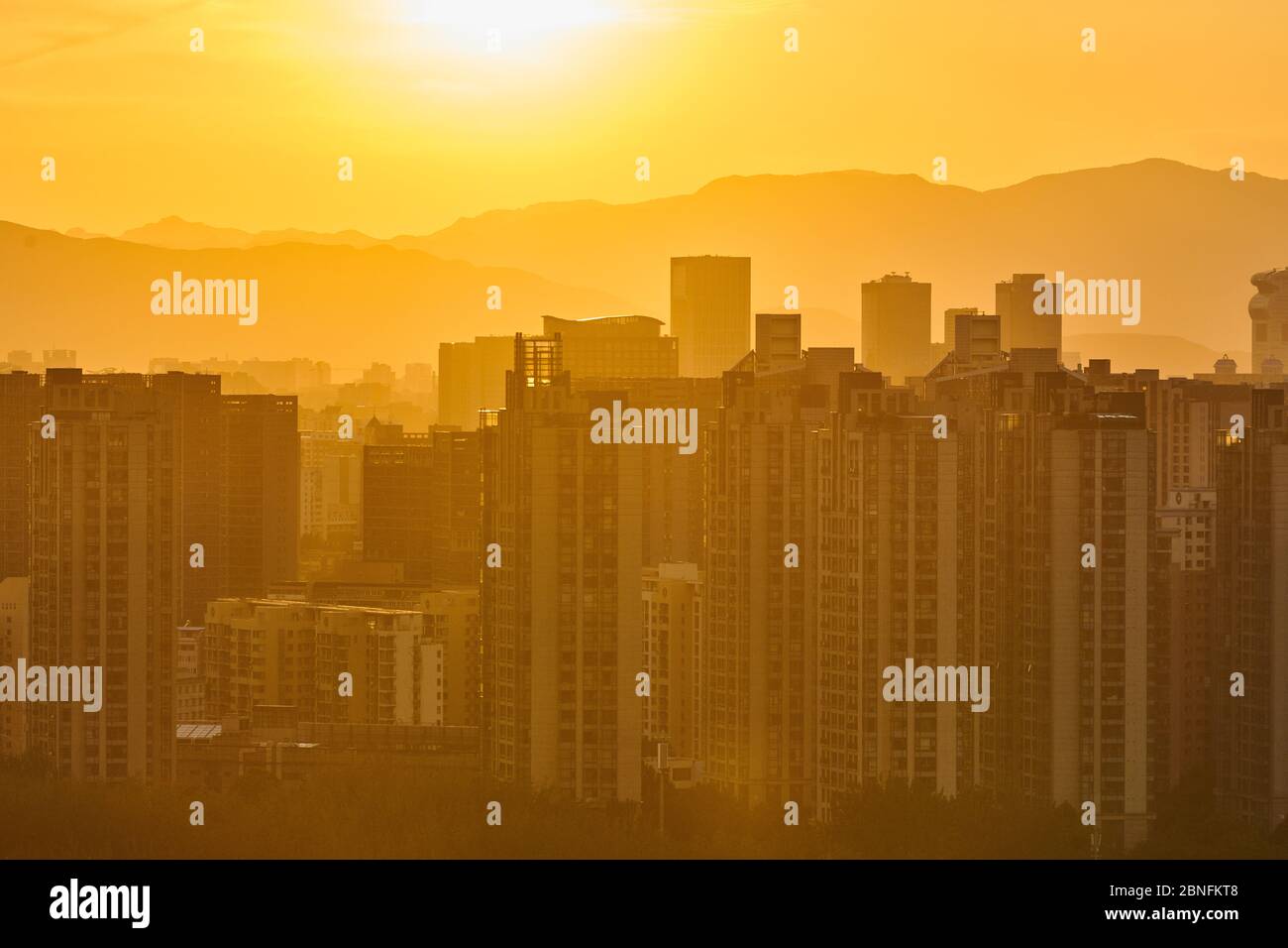 Beijing landmarks, including the China Zun, stand to form a skyline at ...