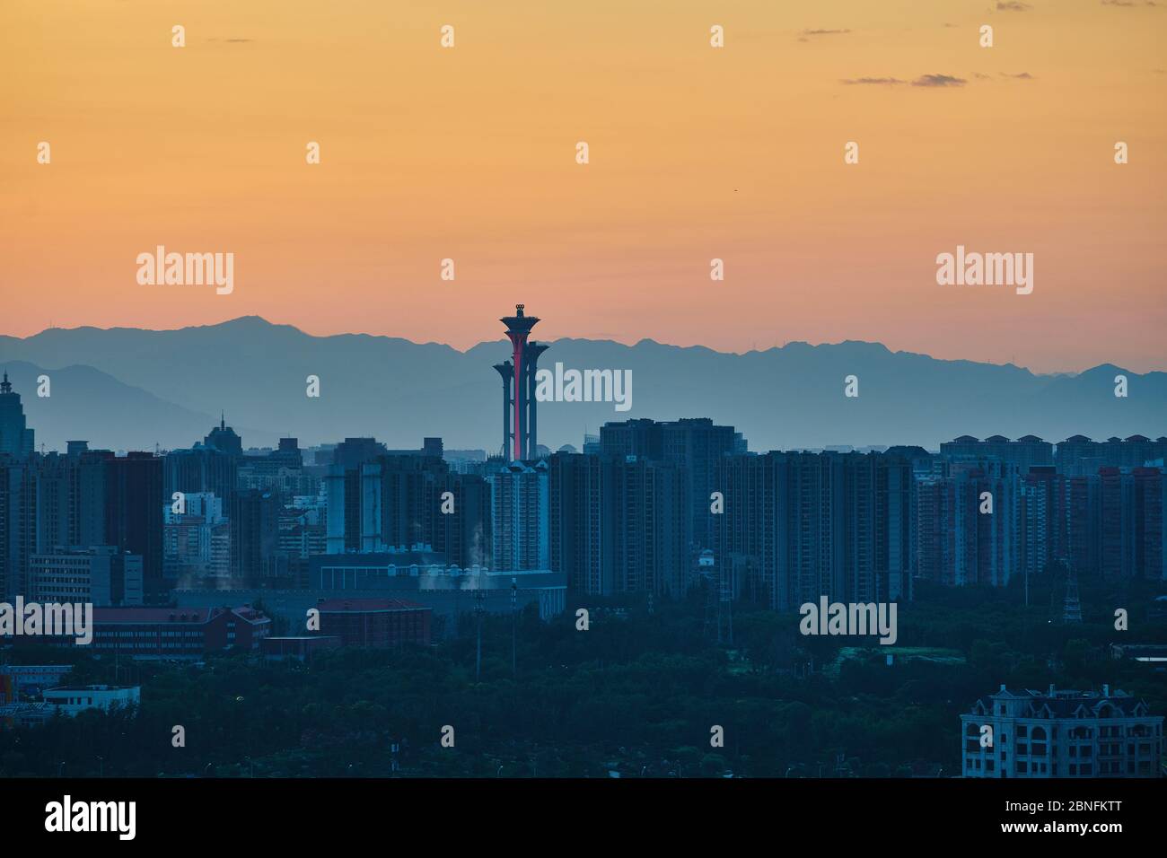 Beijing landmarks, including the China Zun, stand to form a skyline at ...