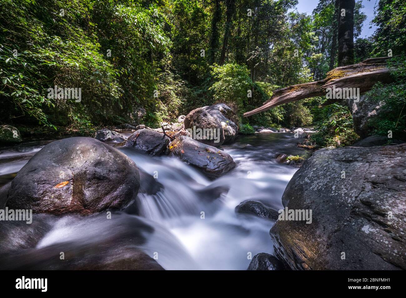 --File--View of Sendang Gile Waterfall in Lombok Island in Indonesia ...