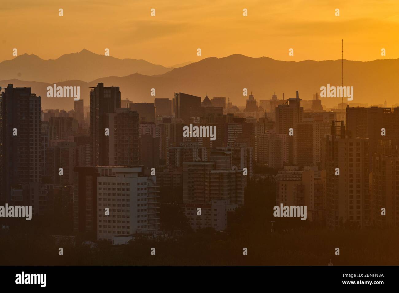 Beijing landmarks, including the China Zun, stand to form a skyline at ...