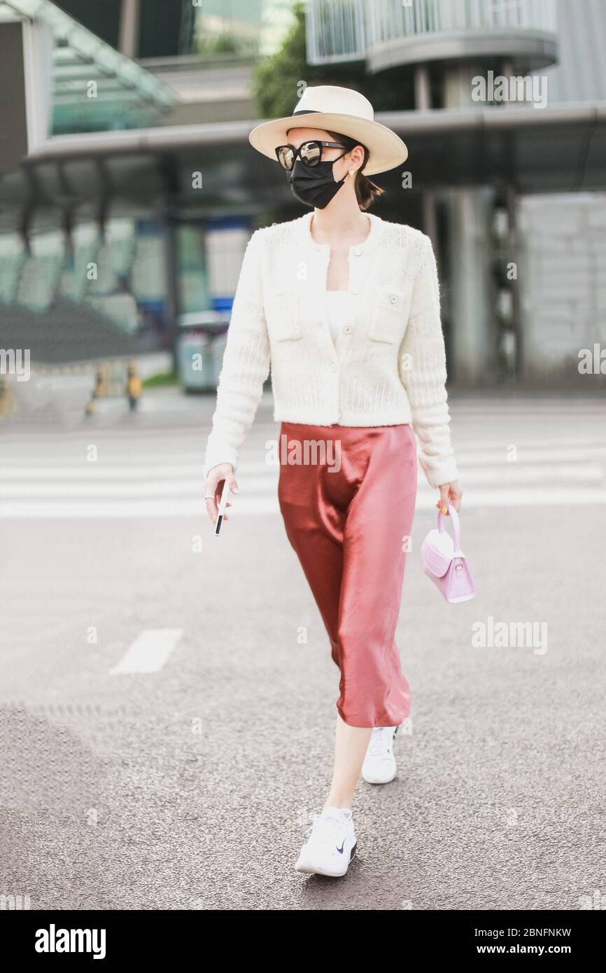 Chinese actress and singer Zhang Jiani or Jenny Zhang arrives at a ...