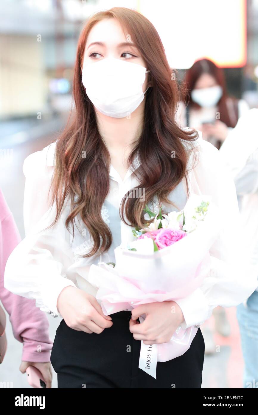 Fu Yaning, trainee of Chinese entertainment 'Idol Producer' arrives at ...