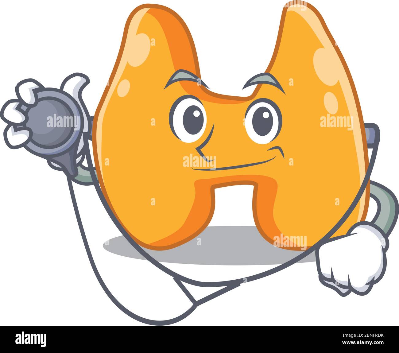 Smiley doctor cartoon character of thyroid with tools Stock Vector ...