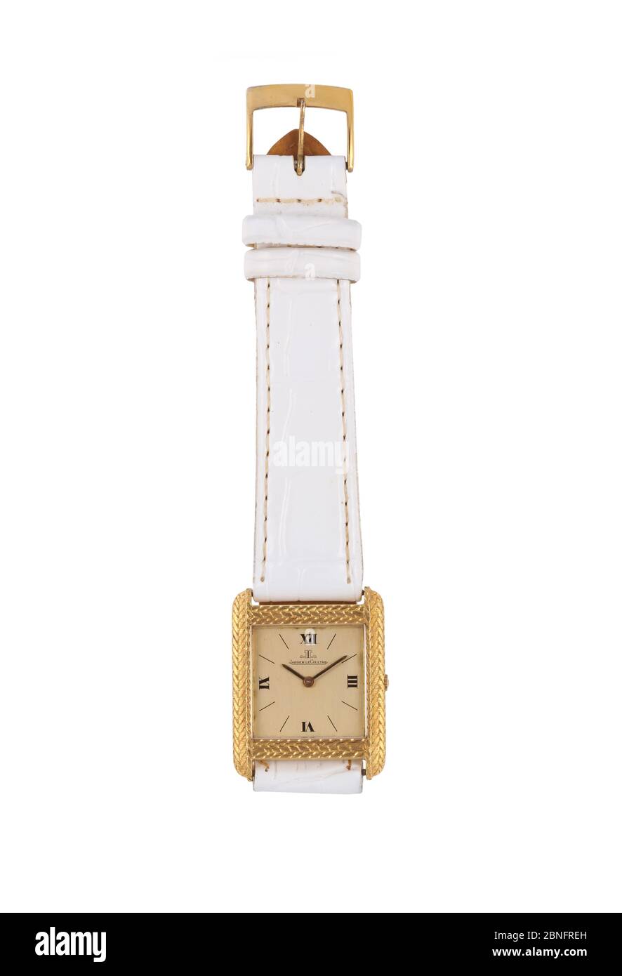 Vertical shot of an elegant watch isolated on a white background Stock ...