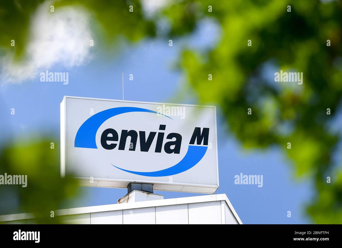 Chemnitz, Germany. 12th May, 2020. The logo of the energy service ...