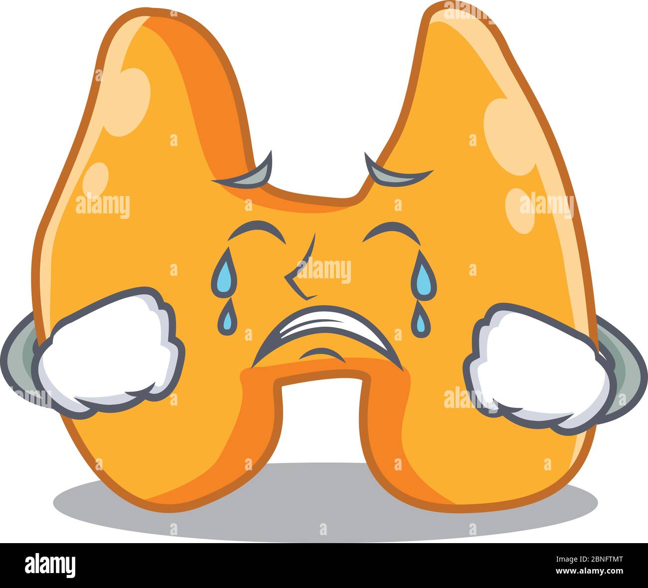 Caricature design of thyroid having a sad face Stock Vector Image & Art ...