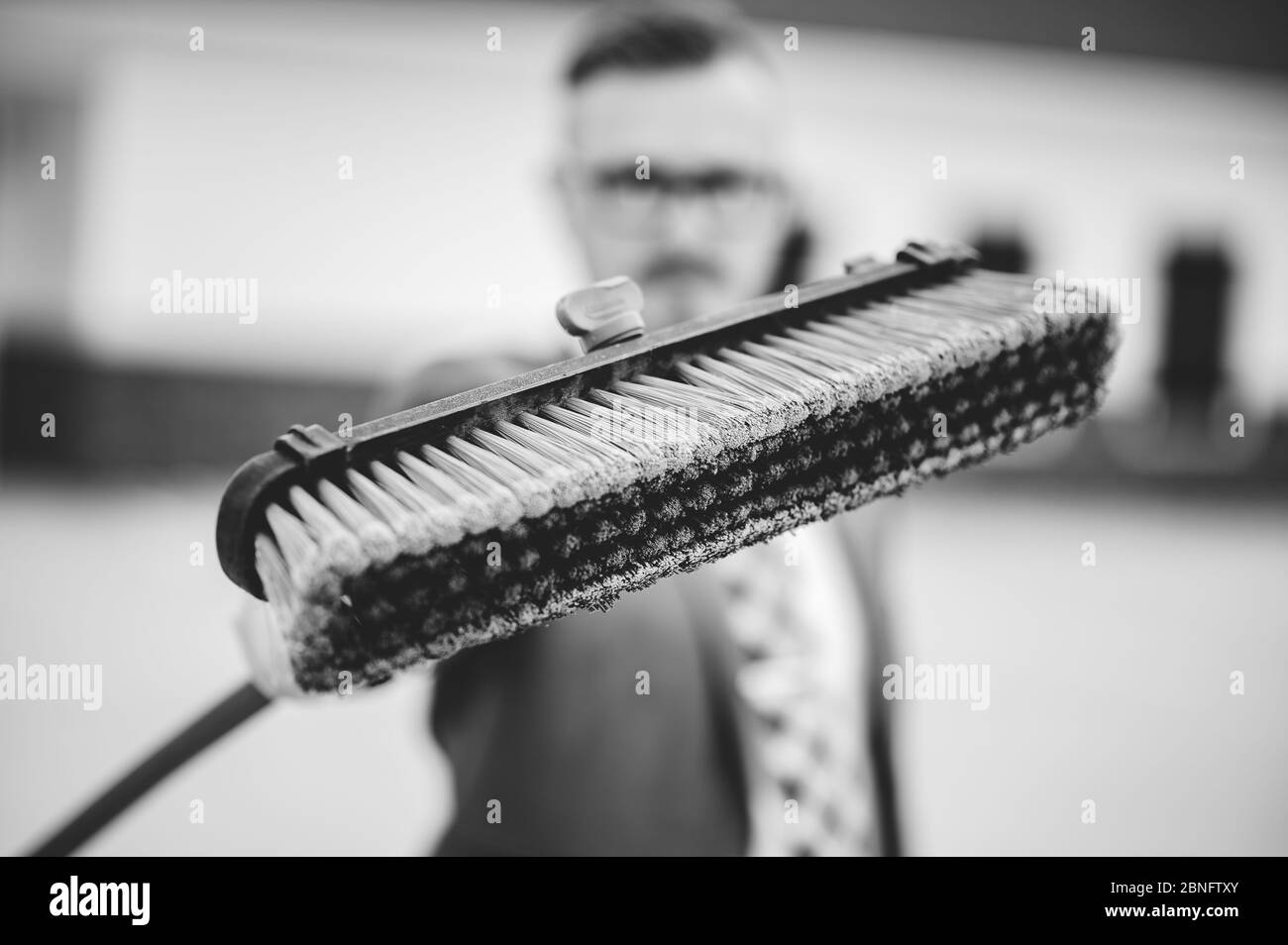 Broom red Black and White Stock Photos & Images - Alamy