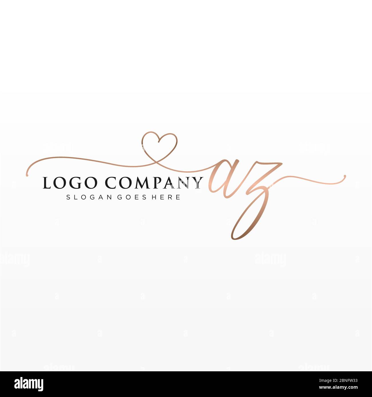 Az monogram hi-res stock photography and images - Alamy