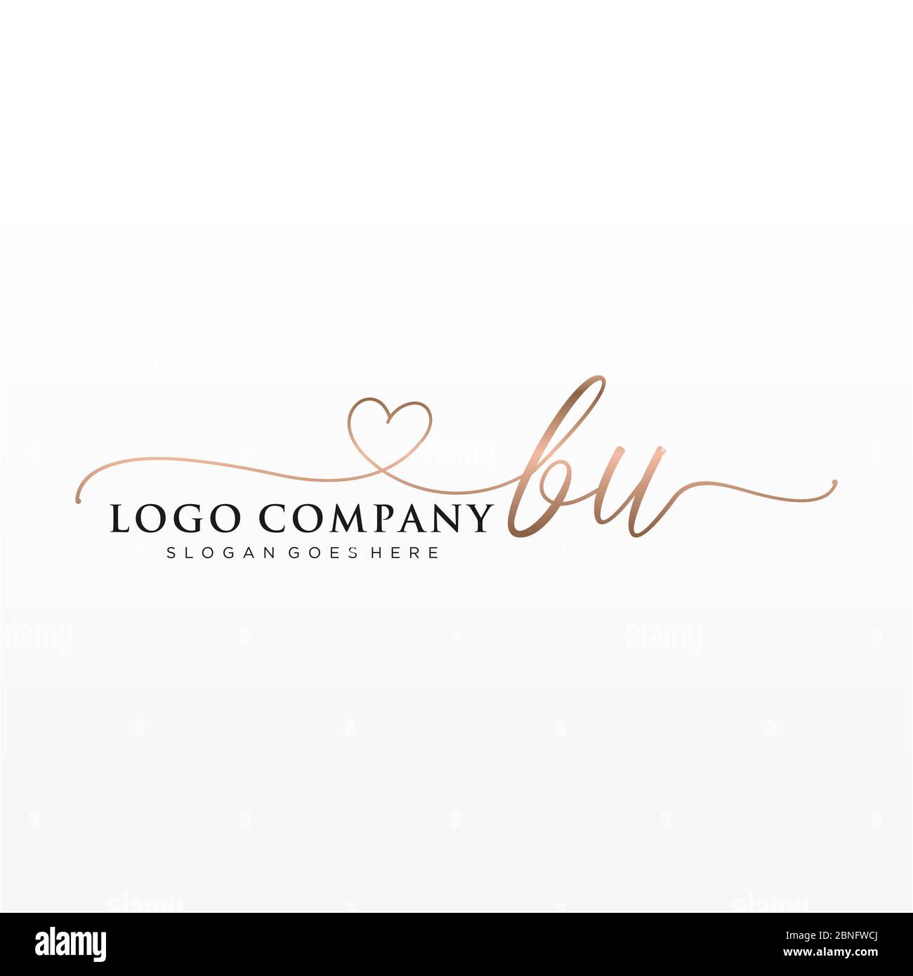 Bu initials logo hi-res stock photography and images - Alamy