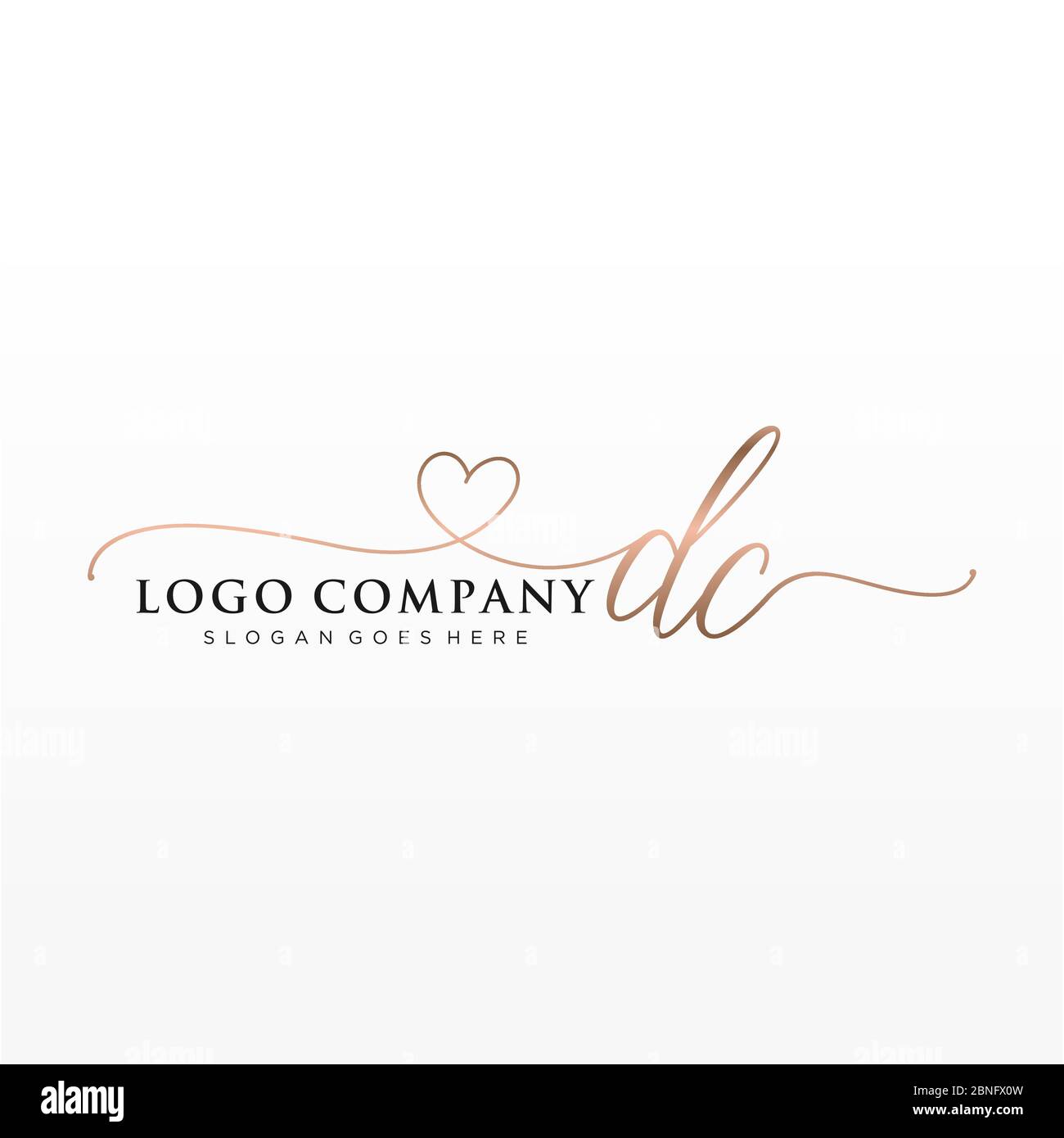 Dc initials logo hi-res stock photography and images - Alamy