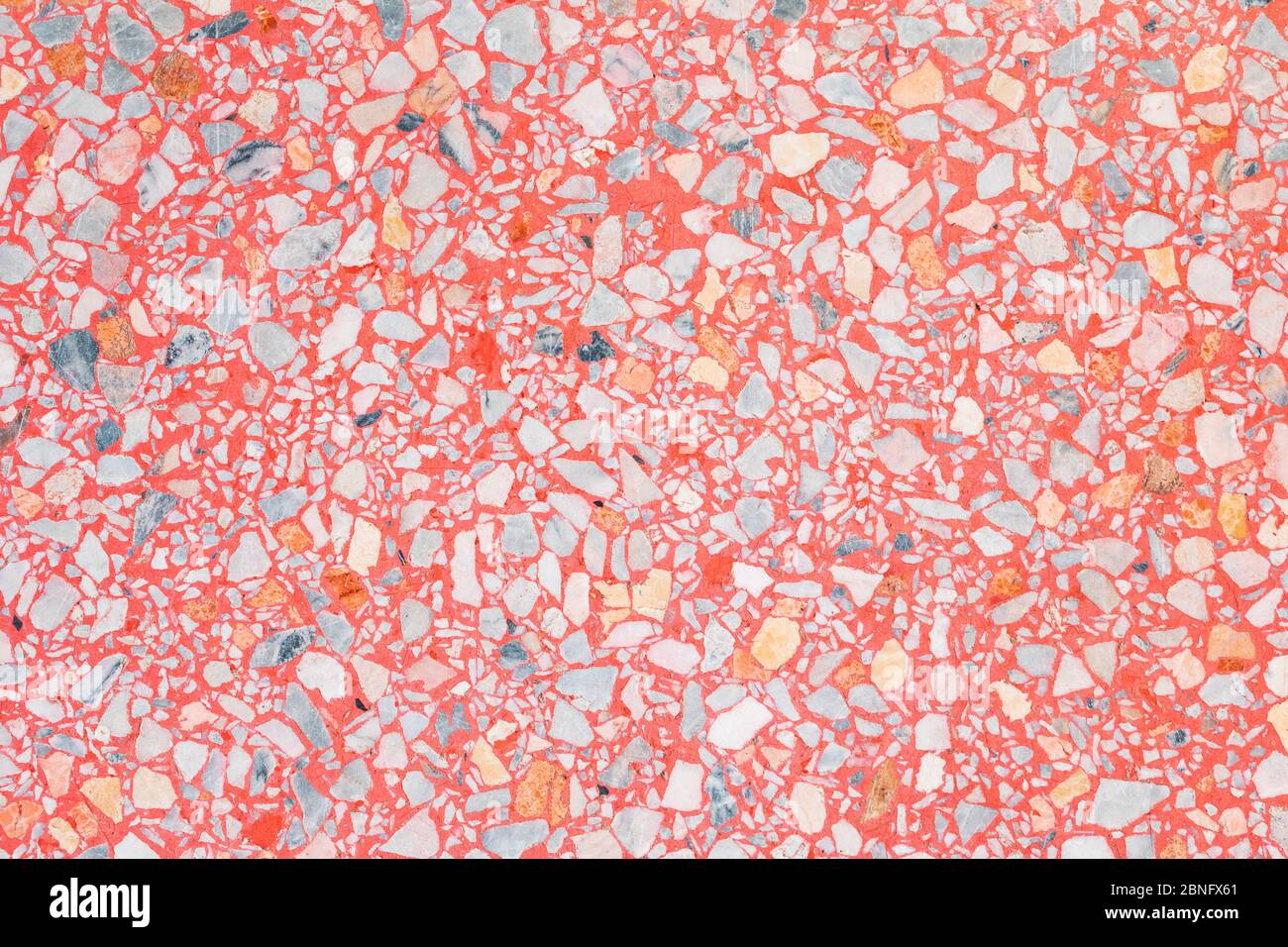terrazzo flooring red or marble old. polished stone texture beautiful ...