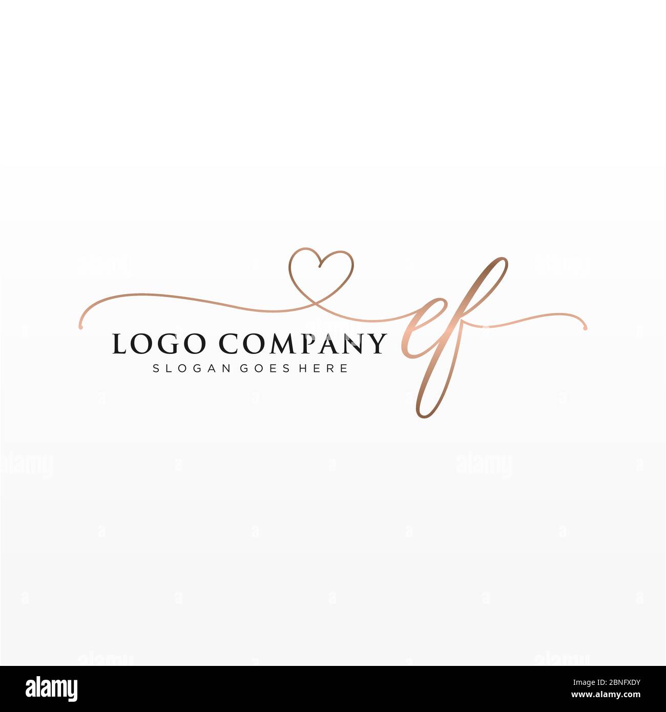 Ef initials logo Stock Vector Images - Alamy