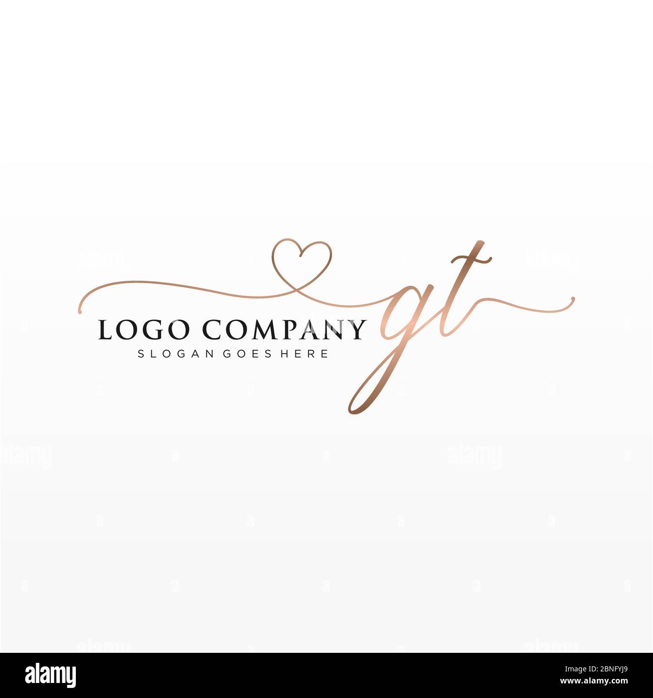 Gt initials logo hi-res stock photography and images - Alamy