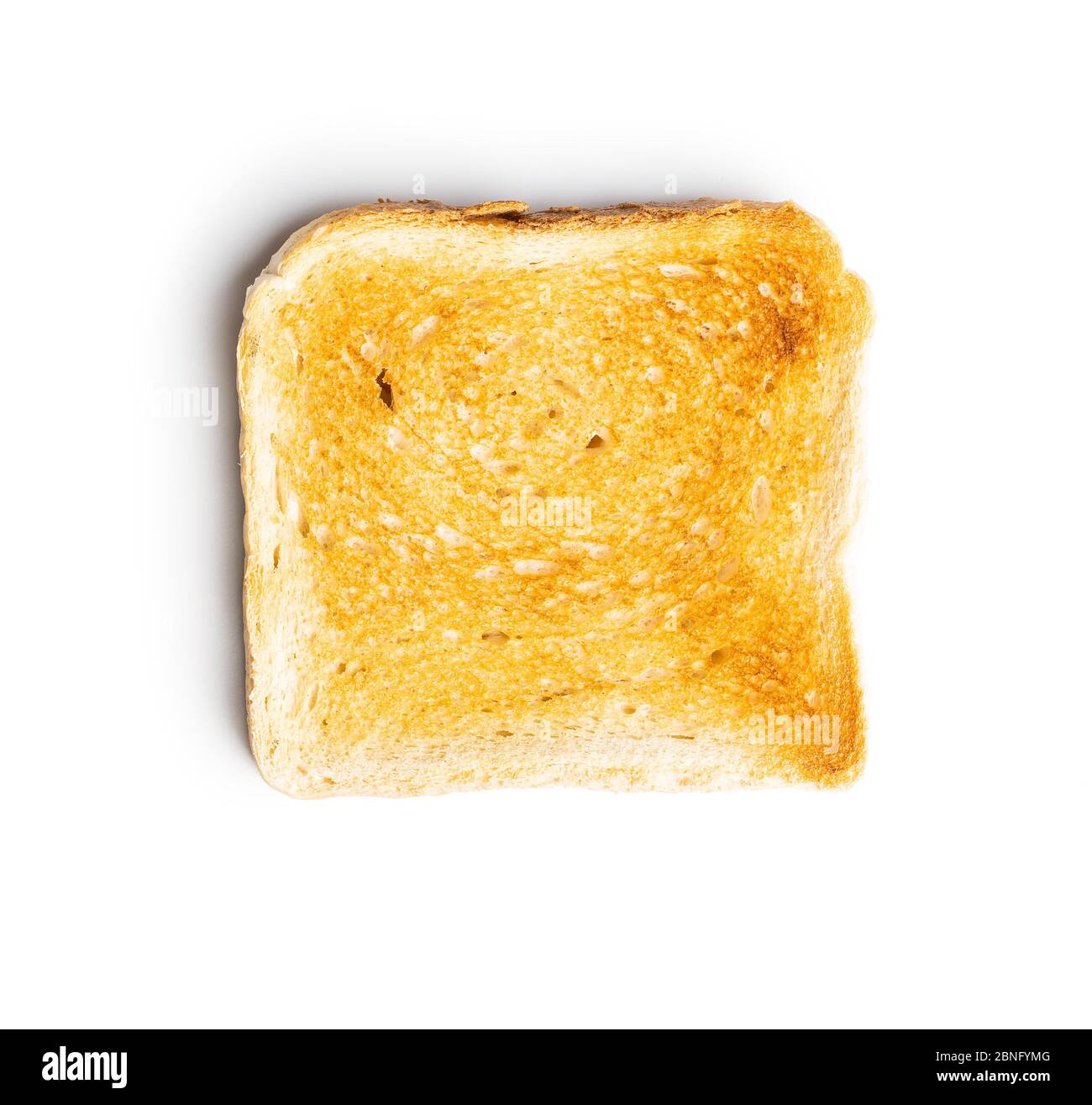 Roasted toast bread isolated on white background Stock Photo - Alamy