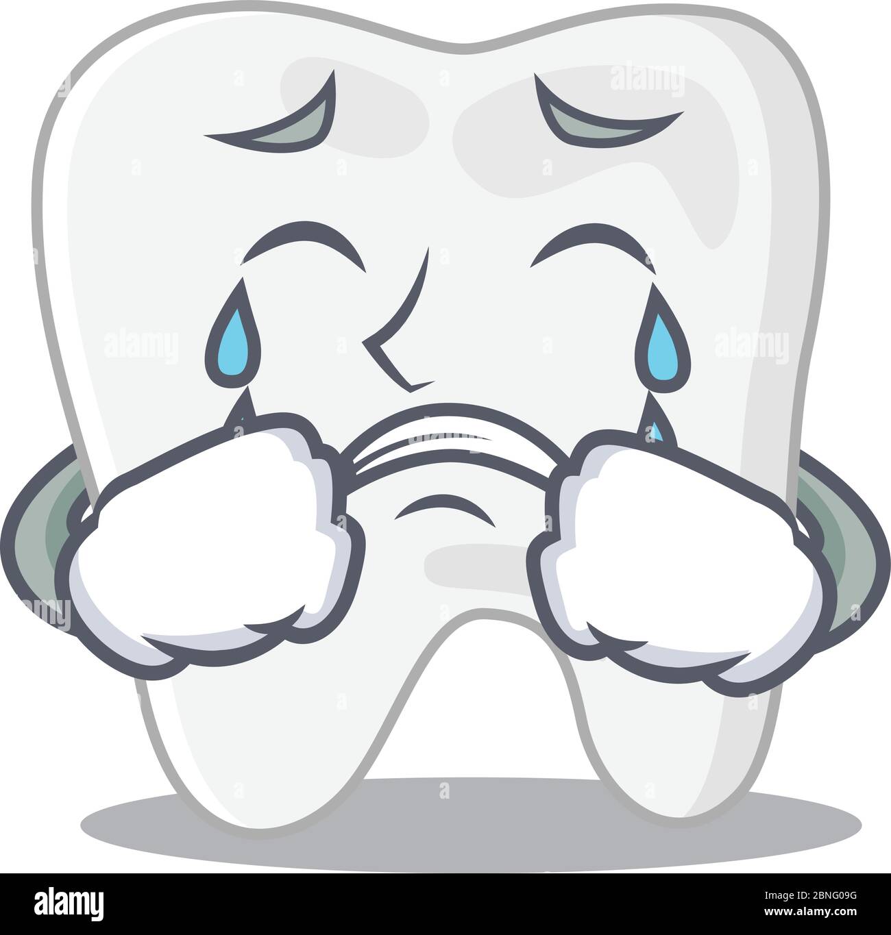 Caricature design of tooth having a sad face Stock Vector Image & Art ...