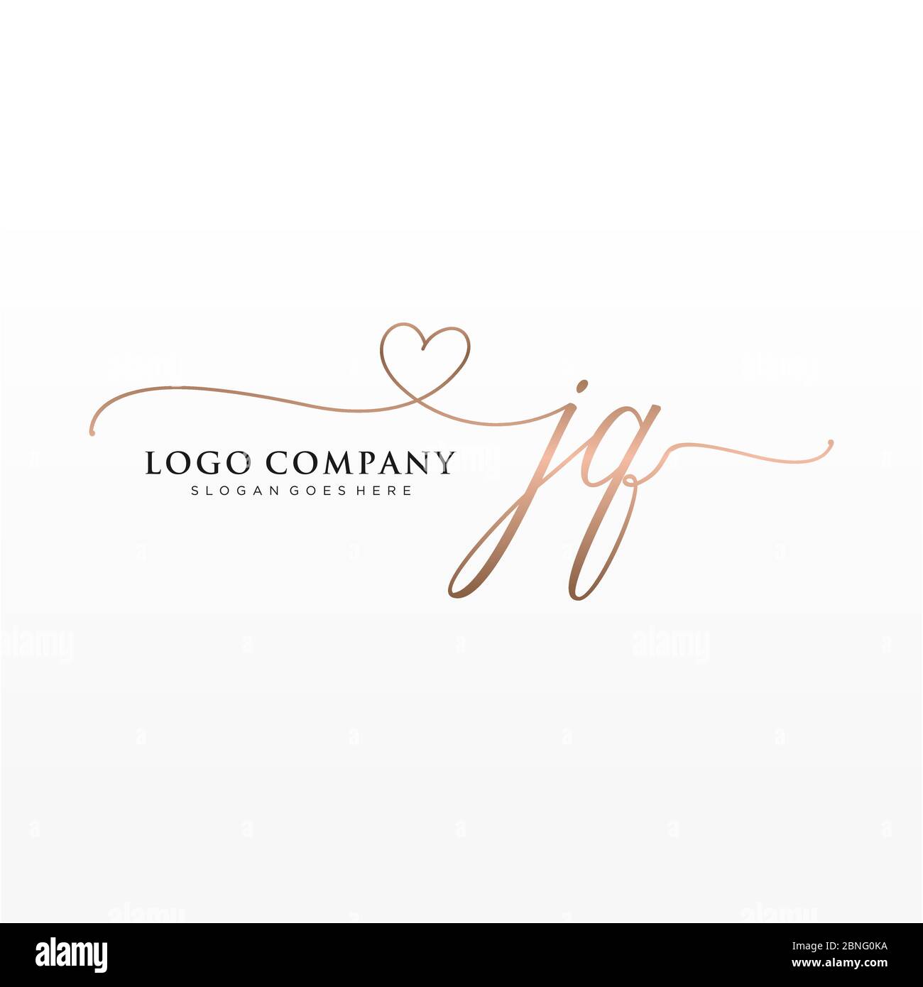 Letter jq logo Stock Vector Images - Alamy