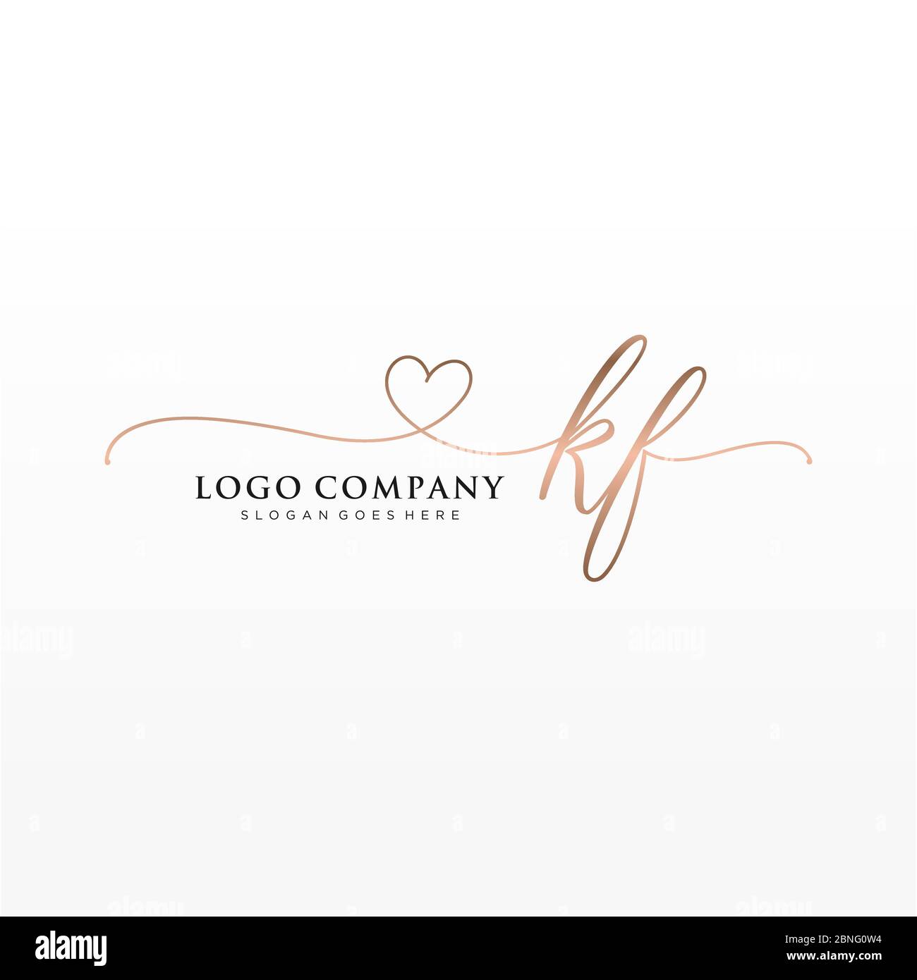 Letter kf logo hi-res stock photography and images - Alamy