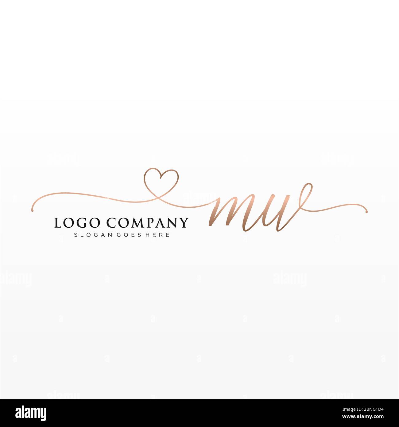 Mw initials logo hi-res stock photography and images - Alamy
