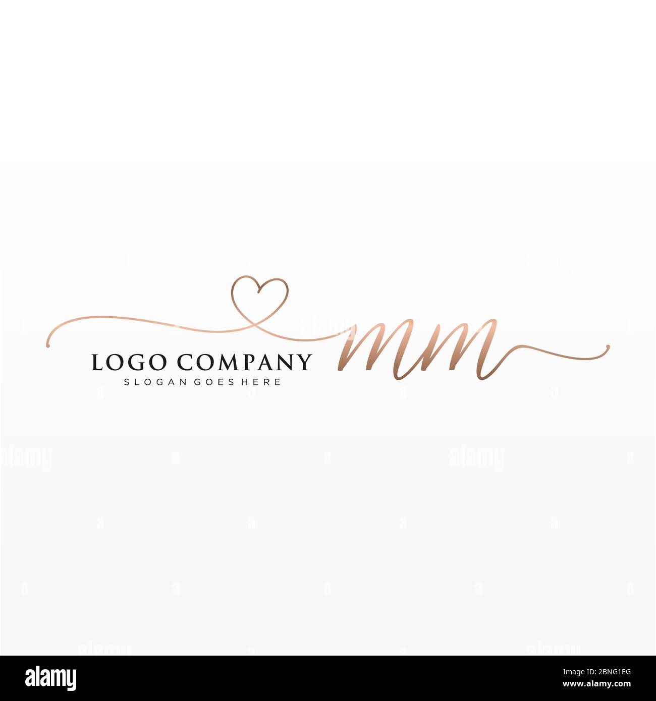 Mm initials logo hi-res stock photography and images - Alamy