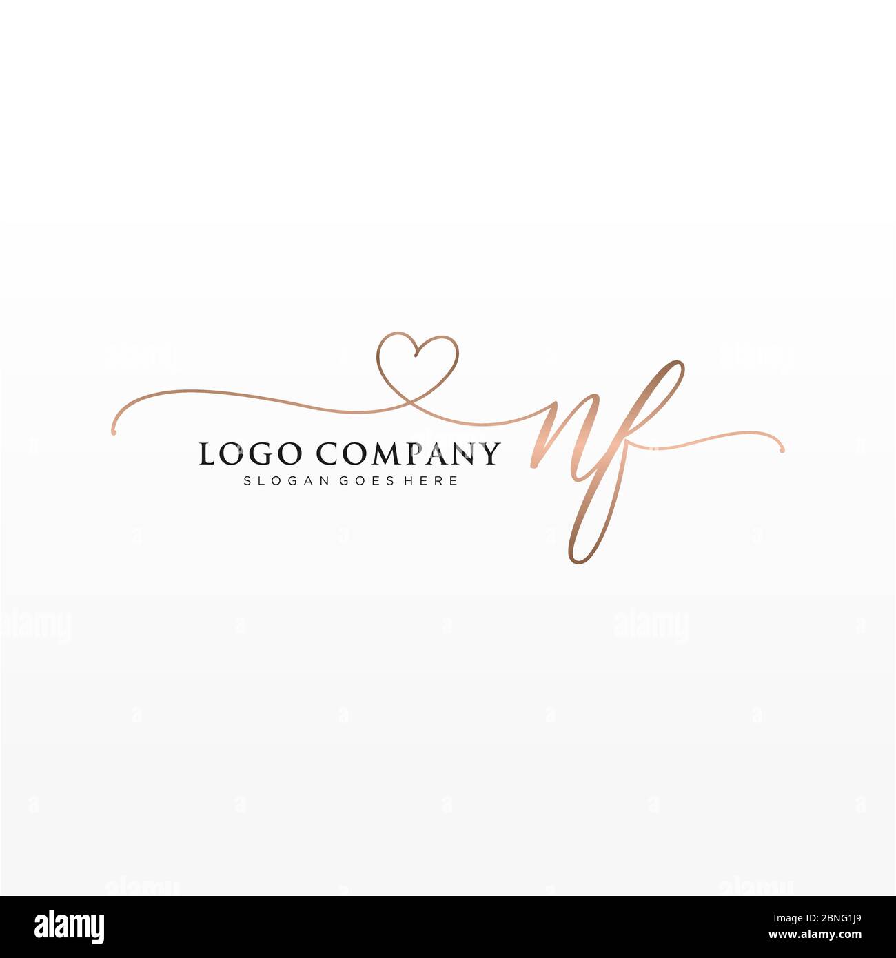 Nf initials logo Stock Vector Images - Alamy