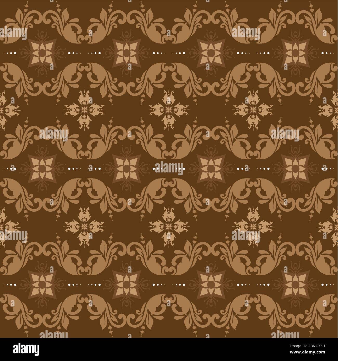 Elegance soft brown color design for traditional Indonesian batik ...