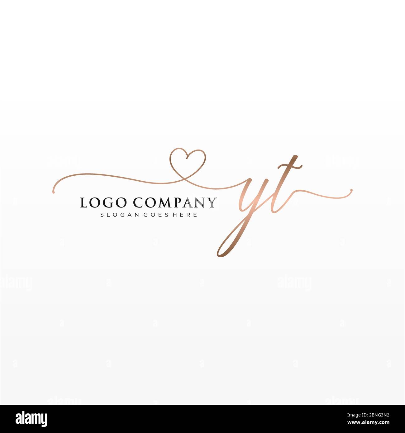Yt initials logo hi-res stock photography and images - Alamy