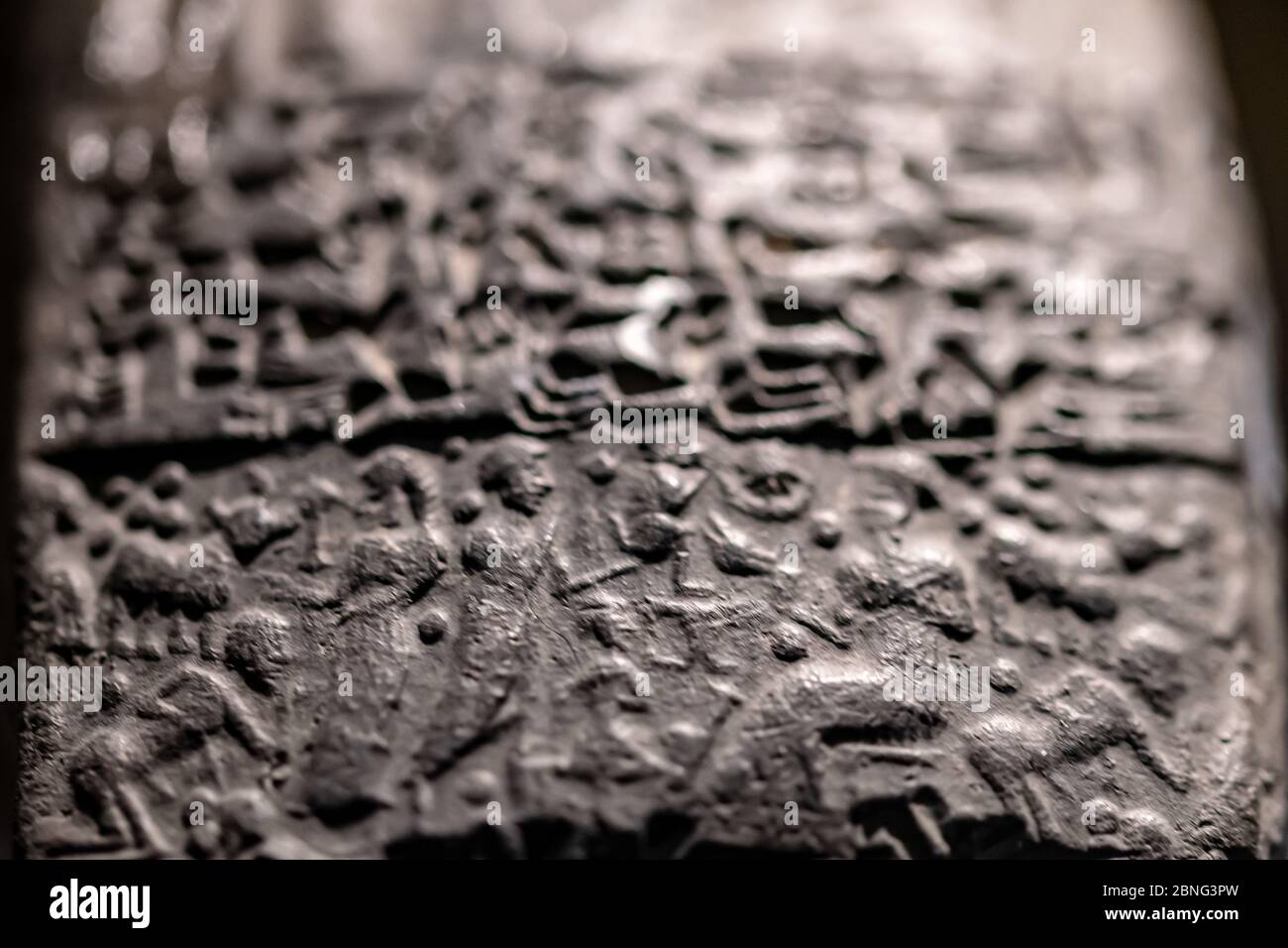 Beautiful closeup shot of the old Hittite carved stone with ancient ...